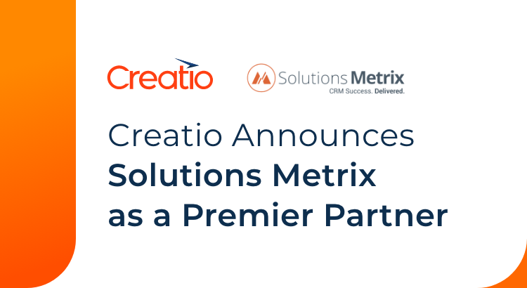 Creatio Announces Solutions Metrix as a Premier Partner, Credit Union Certified | Community Creatio